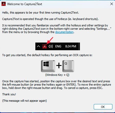 Capture2Text für OCR in Windows 10/11 || Bild 1 / 3