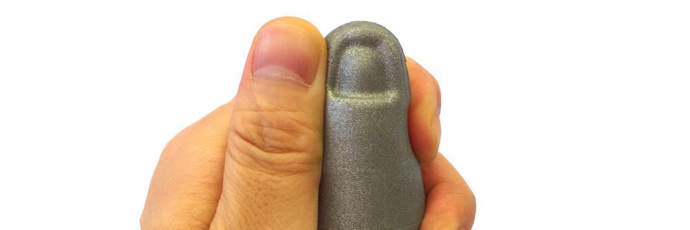 Ein Sensor in Daumenform wird durch neuronales Netz trainiert