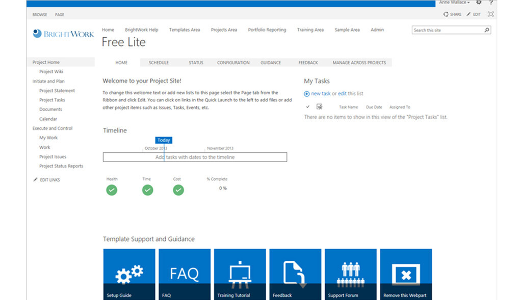 Kostenlose Sharepoint-Templates für Projekt-Manager