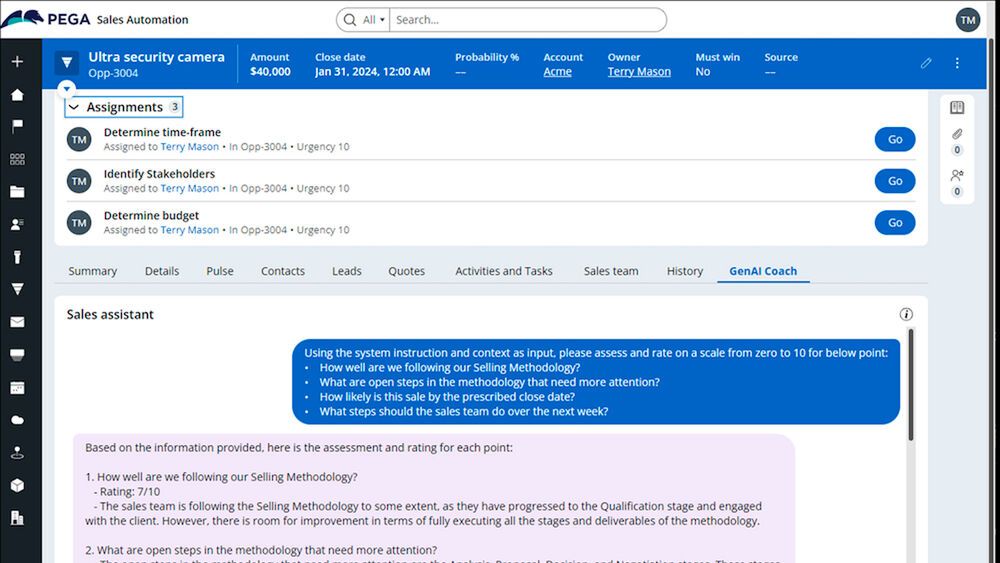 GenAI Coach hilft beim Optimieren von Arbeitsabläufen