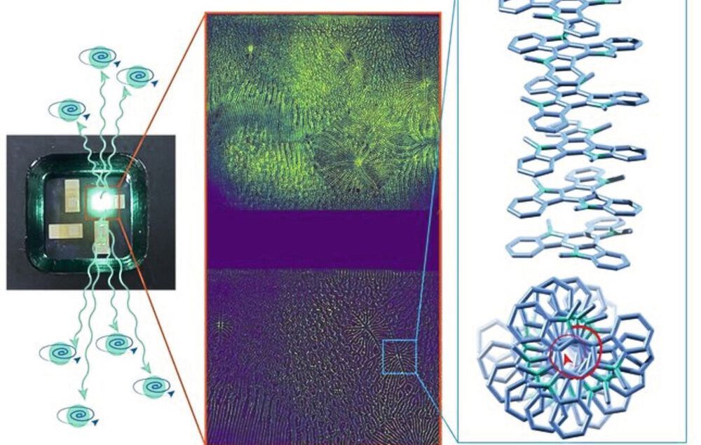 Effizientere OLED-Displays dank chiraler Halbleitermaterial-Technologie