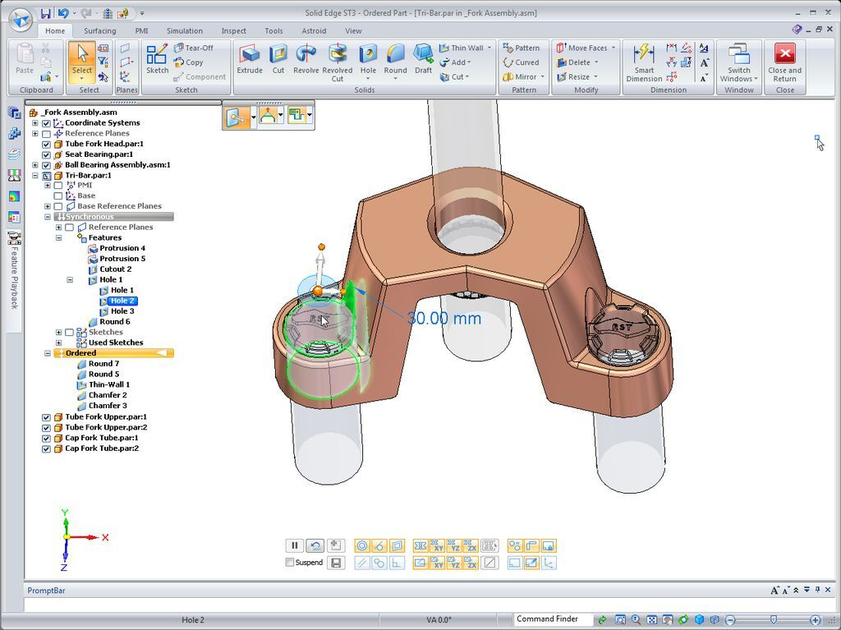 Solid Edge ST3: Für eine beschleunigte Konstruktion