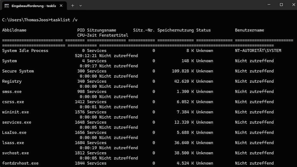 Troubleshooting in der Befehlszeile und schneller Überblick zu ...