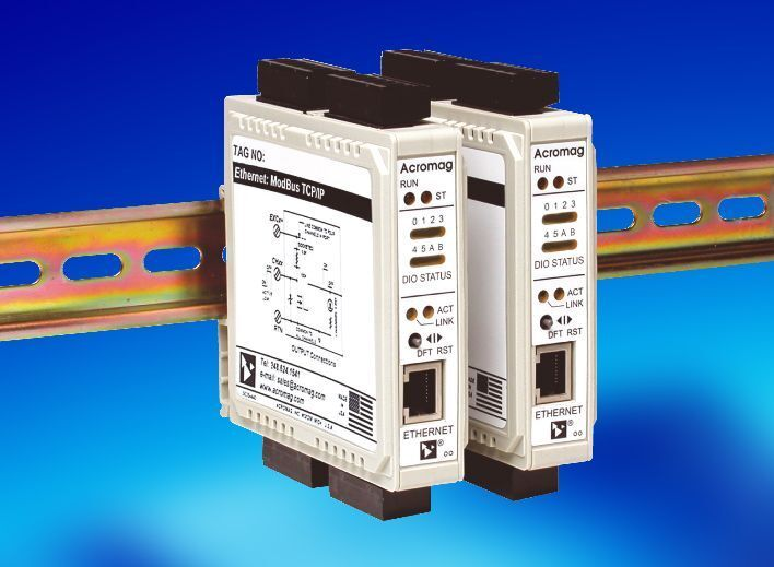 Remote-I/O-Module mit Ethernet Modbus/TCP oder Ethernet/IP-Protokoll