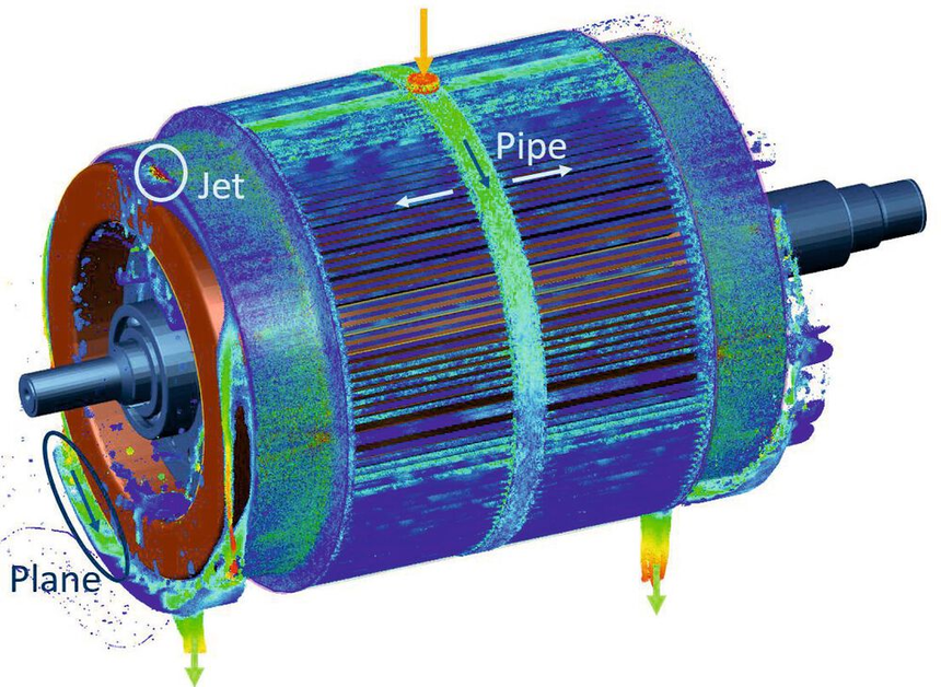 Mit Simulation die Kühlung von E-Motoren optimieren