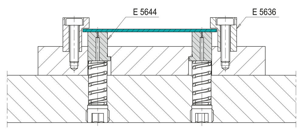 Standardised components for strip guiding