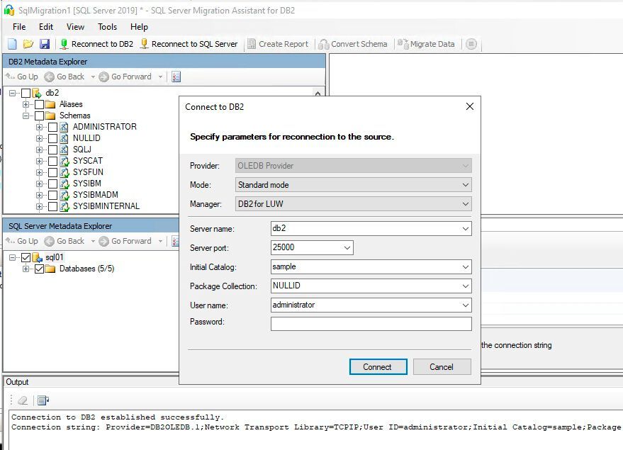 Datenübernahme mit dem Microsoft SQL Server Migration Assistant for Db2 ...