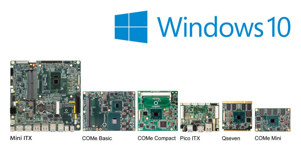 Single Board Computer und Module unterstützen Windows 10 IoT