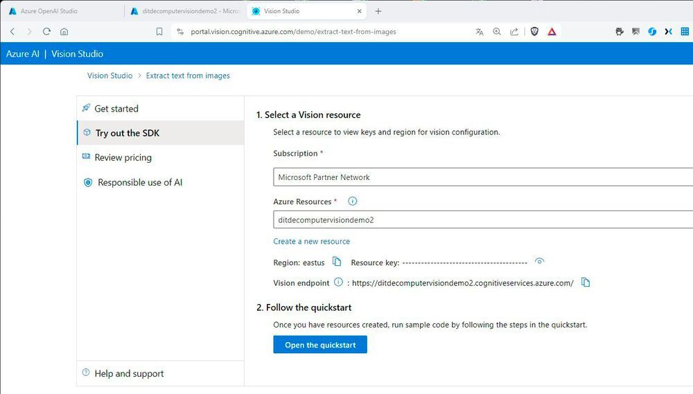 Azure AI Bilderkennung und Algorithmen: Klassifizierung und Texterkennung