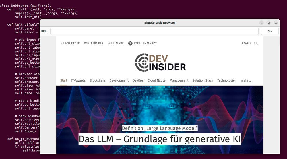 Einen Browser mit ChatGPT programmieren – geht das?