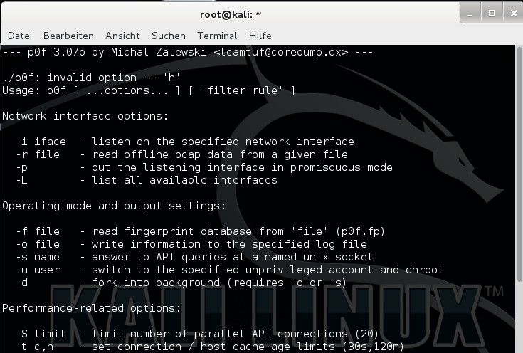 Netzwerk-Analyse mit dem p0f-Tool || Bild 1 / 9