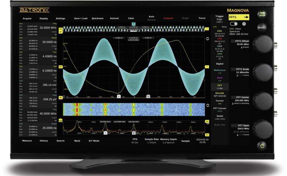 Batronix präsentiert Magnova: Selbst entwickeltes Oszilloskop