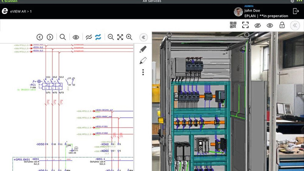 Eplan AR-App für Schaltschrank: Digitale Zwillinge vor Ort
