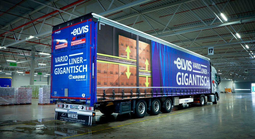 Krone präsentiert Doppelstockauflieger mit 62 Palettenstellplätzen