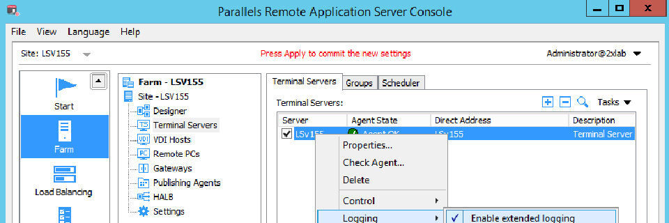 Neue Version von Parallels Remote Application Server