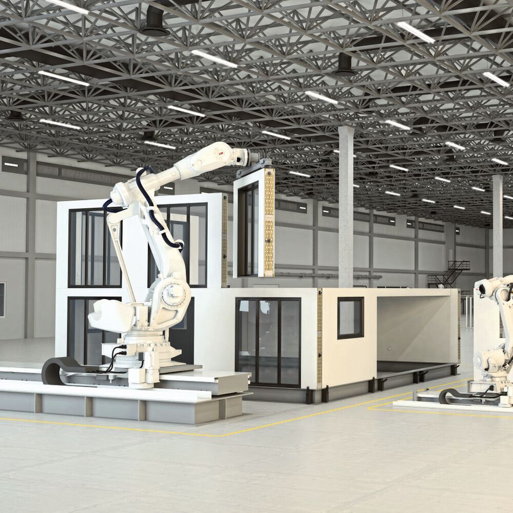 Moderne Fabriken zur Fertigung modularer Häuser