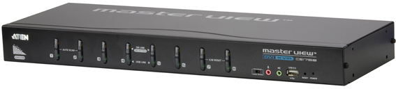 8-Port-KVM-Switch für Remote Control DVI- und VGA-gestützter Rechner