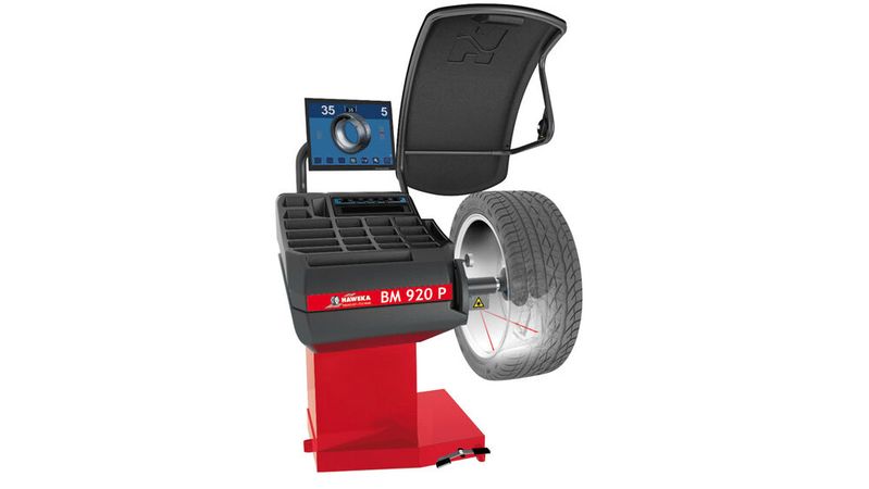 Haweka BM 920 P: Neue Radauswuchtmaschine mit Höhenschlagmessung