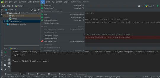 Debugging von Python-Programmen