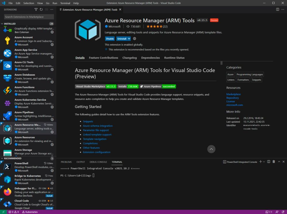 ARM-Templates mit VS Code erstellen