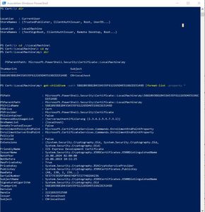 Zertifikate in Windows mit der PowerShell verwalten || Bild 4 / 5