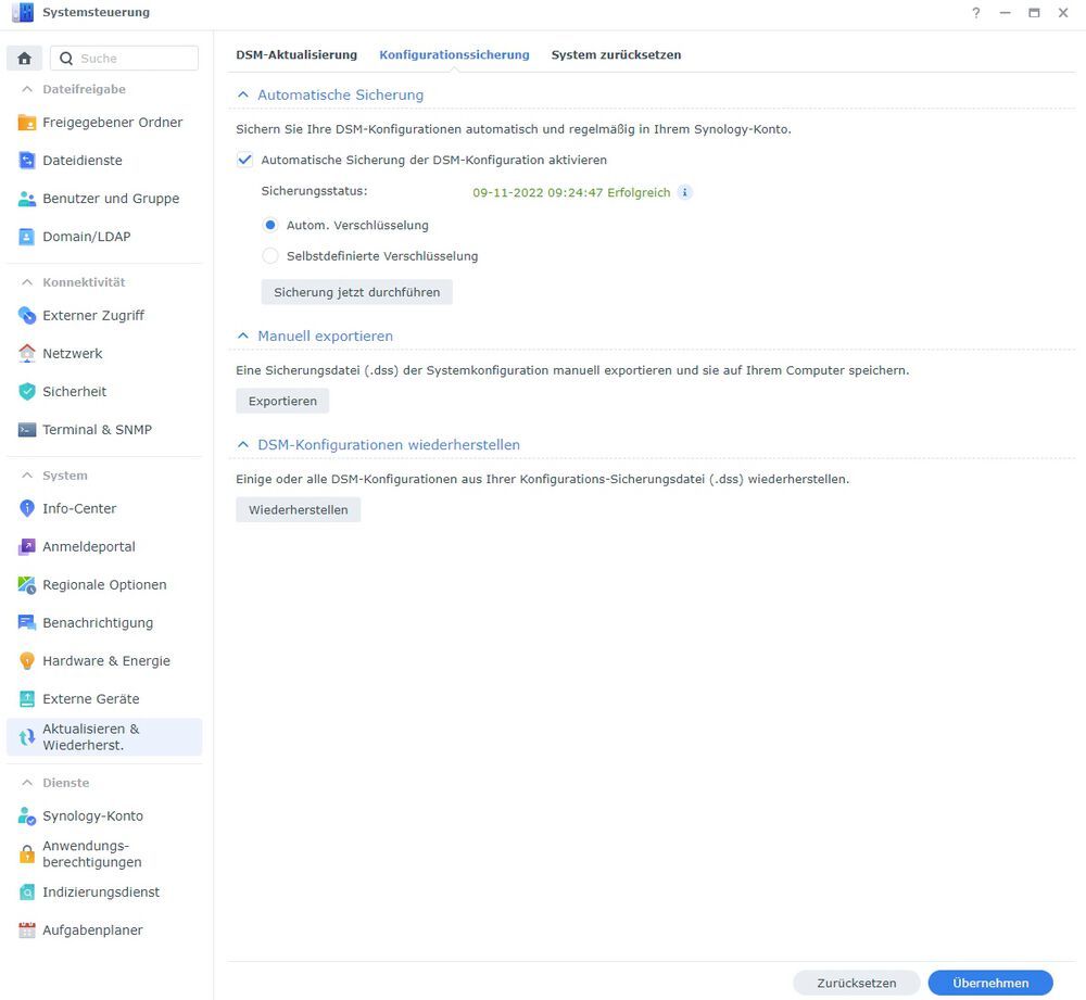 Synology-Konto in DSM für mehr Vorteile mit dem eigenen NAS || Bild 3 / 3