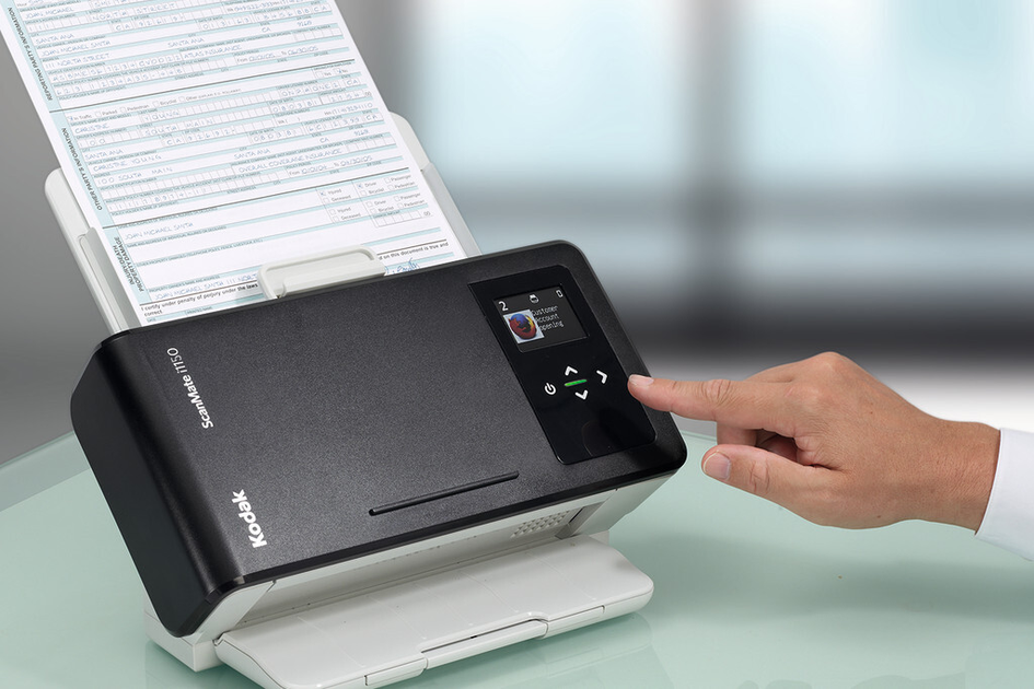 Kompakter Duplex-Scanner für den Empfangsbereich