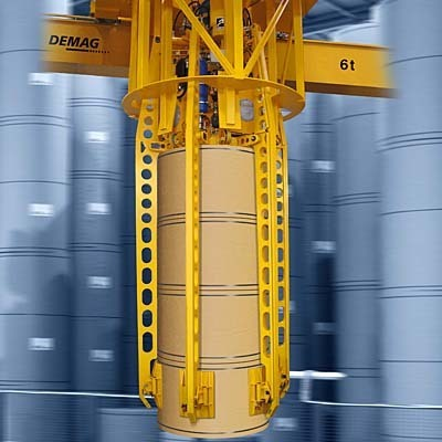 Mechanischer Greifer für automatisches Papierrollenlager