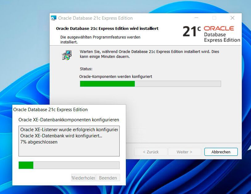 Oracle Database Express Edition kostenlos in Windows, Linux und WSL || Bild 6 / 8