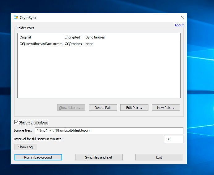 Open Source Verschlüsselung für die Cloud mit CryptSync || Bild 4 / 9