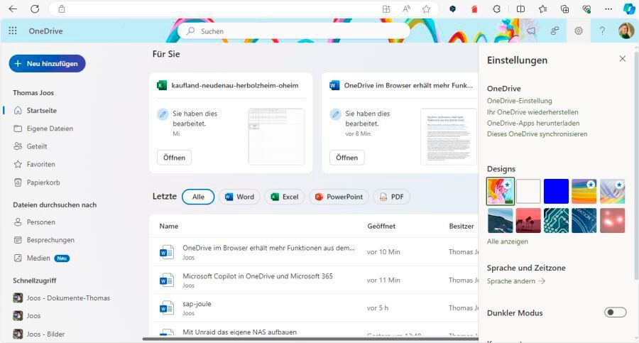 Microsoft integriert neue OneDrive Funktionen für Webbrowser-Zugriff