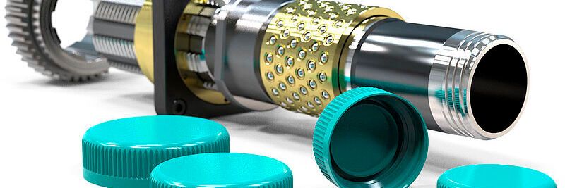 High productivity ensured by servo motor controlled unscrewing units