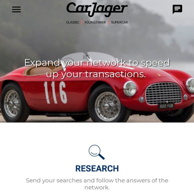 Car Jager: Oldtimer kaufen und verkaufen per App