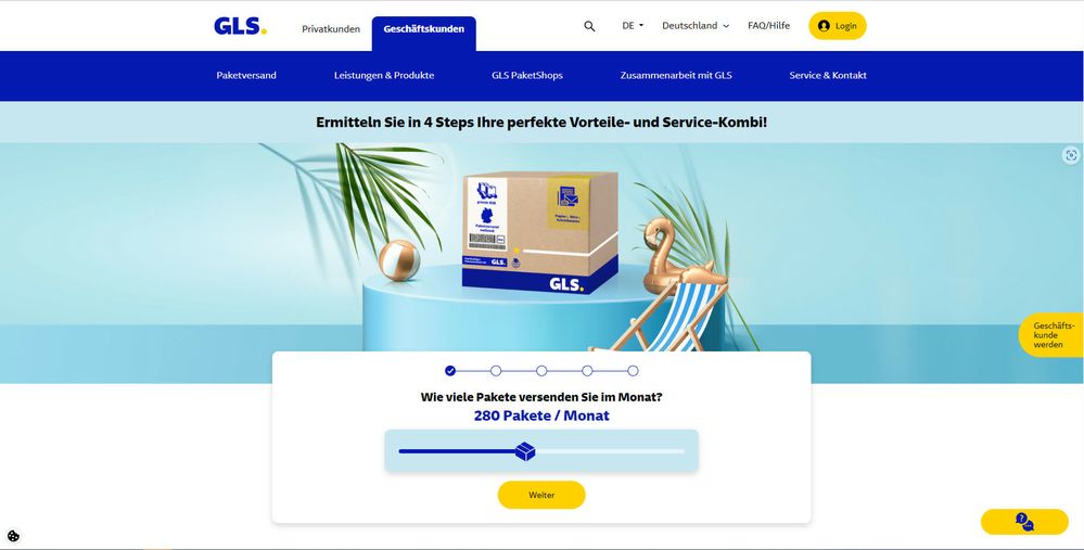 GLS relauncht Business-Website für erstklassiges Kundenerlebnis