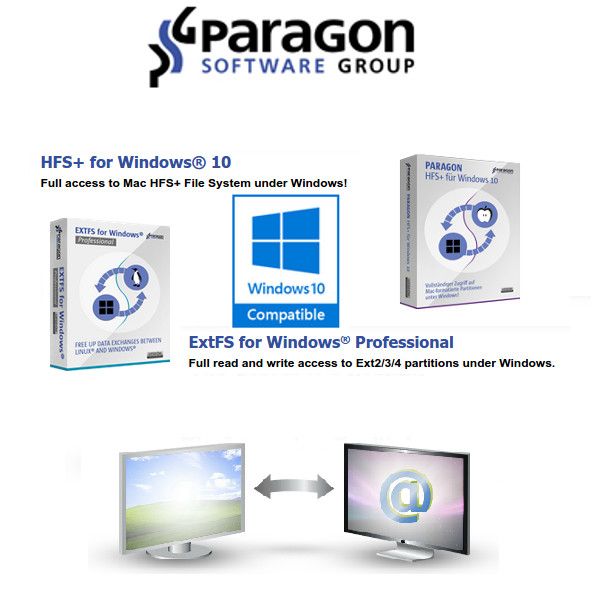 Paragon HFS+ und ExtFS für Windows 10