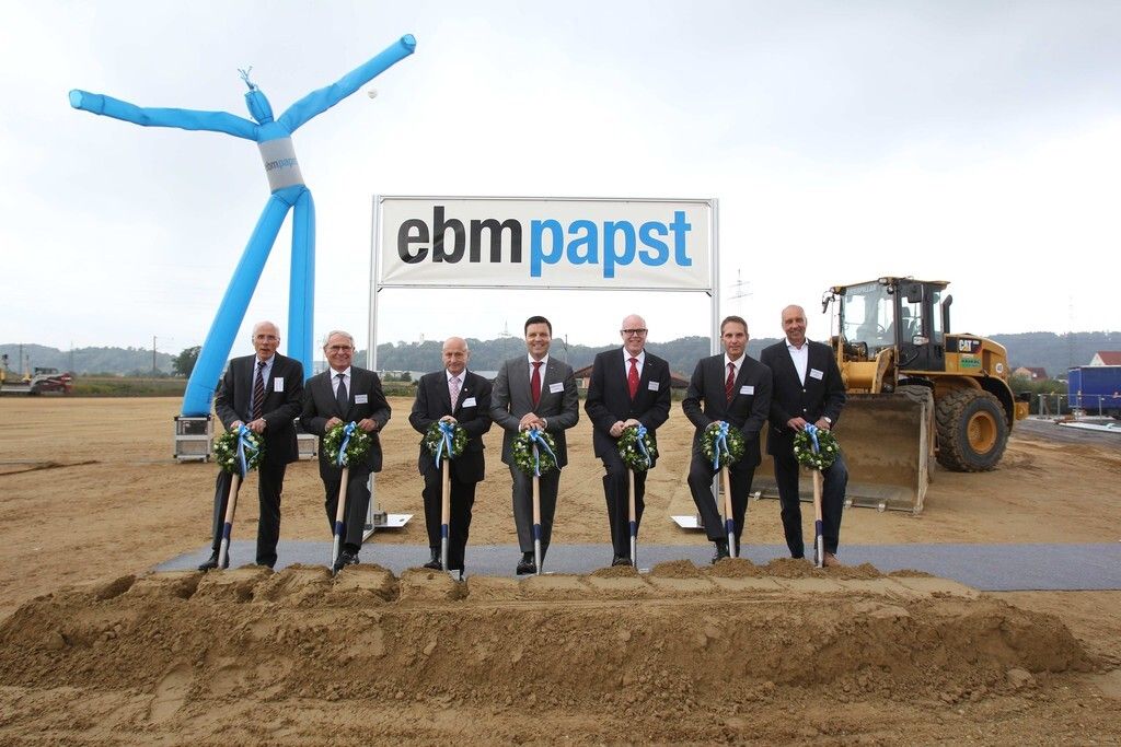 EBM-Papst baut neues Werk in Landshut || Bild 1 / 3 EBM-Papst baut neues Werk in Landshut || Bild 1 / 3