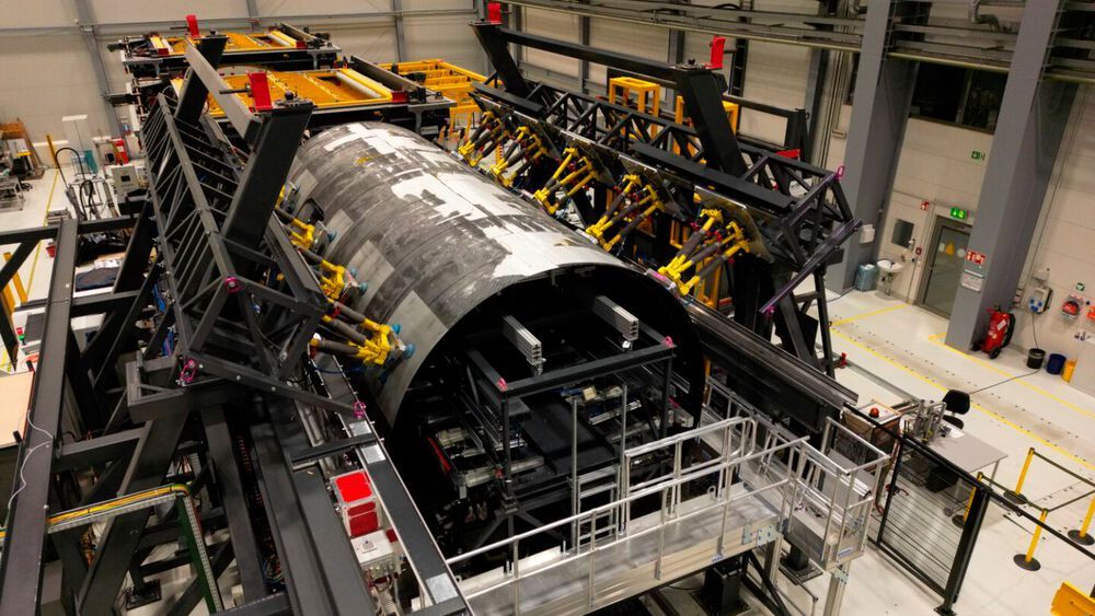 World's largest CFRP aircraft fuselage segment assembled