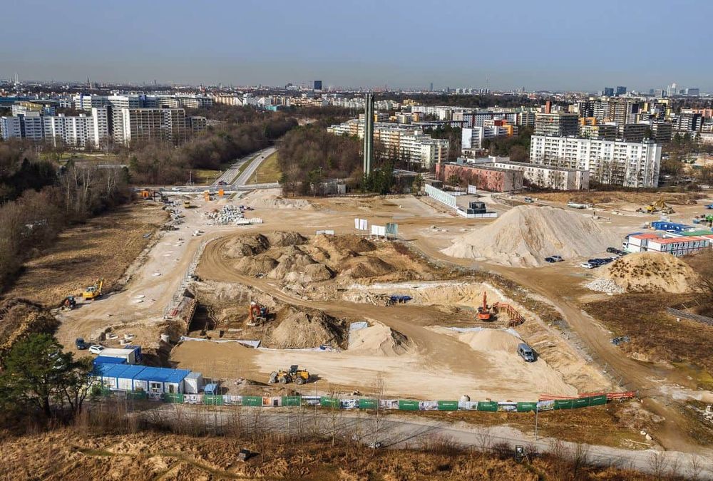 Baugrube für Stadtquartier: Schnell und genau mit Drohne und GPS
