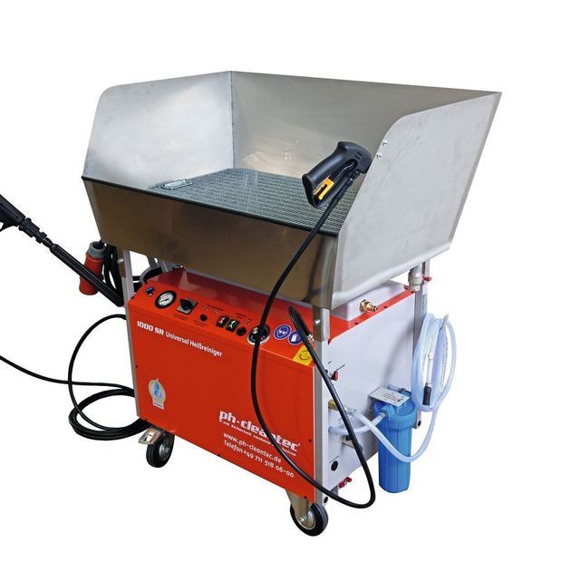 Hot water cleaning devices