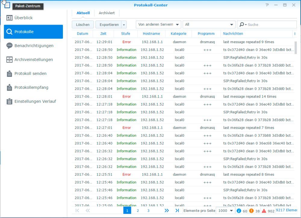 Synology NAS als Syslog-Server || Bild 3 / 9