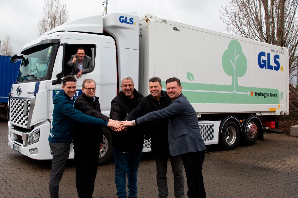Erster Wasserstoff-Lkw bei GLS fährt jetzt im Regelbetrieb