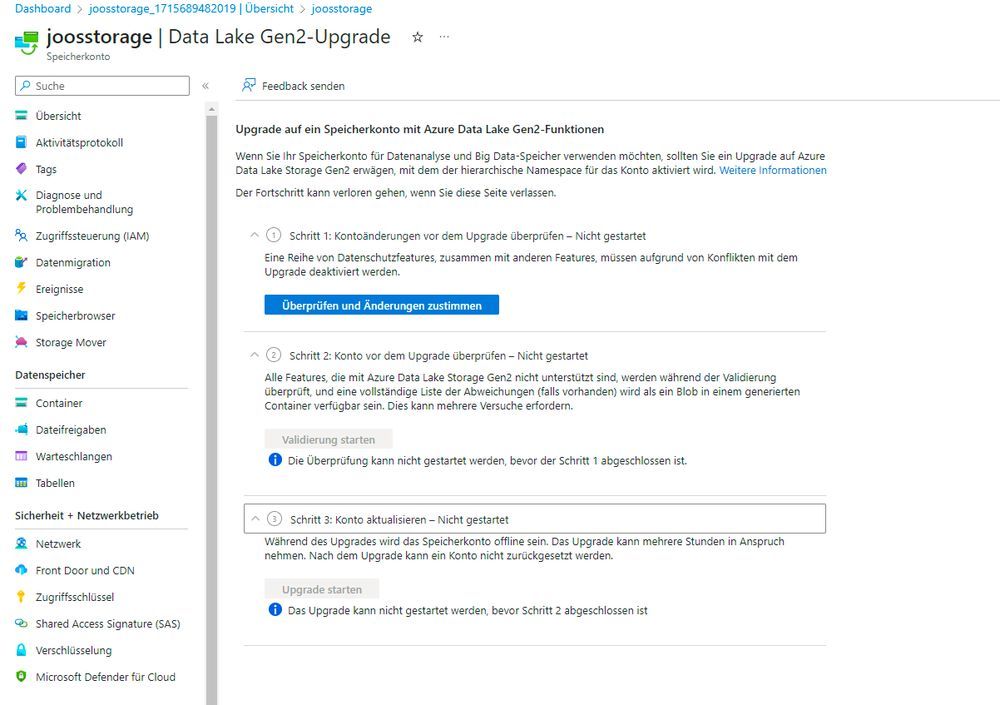 Azure Data Lake Gen2 für Datenanalyse nutzen || Bild 1 / 4
