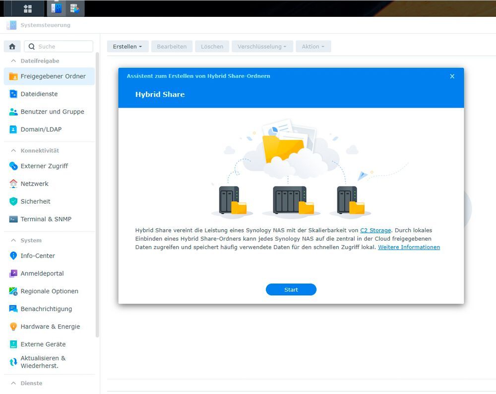 Hybrid Shares: Hybride Cloud mit Synology-NAS, Teil 1 || Bild 2 / 9