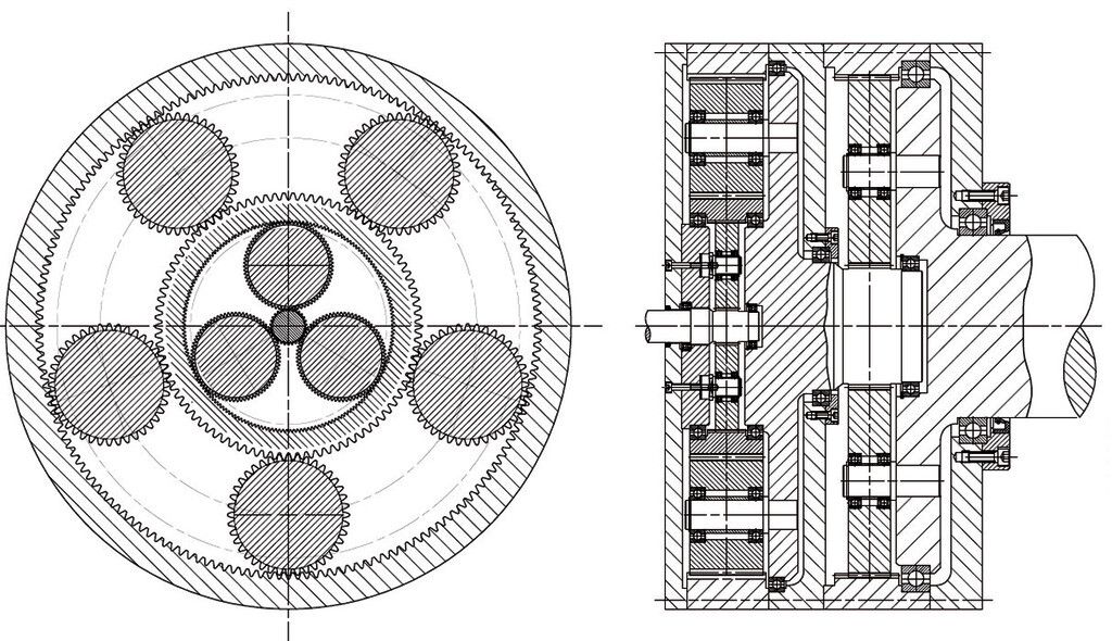 Baukastensystem für mehrstufige Planetengetriebe || Bild 4 / 9