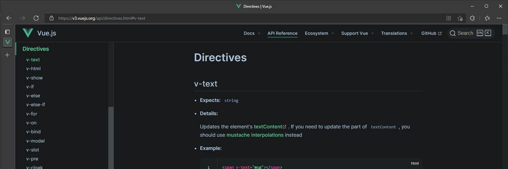 DOM-Manipulation mit Vue-Direktiven