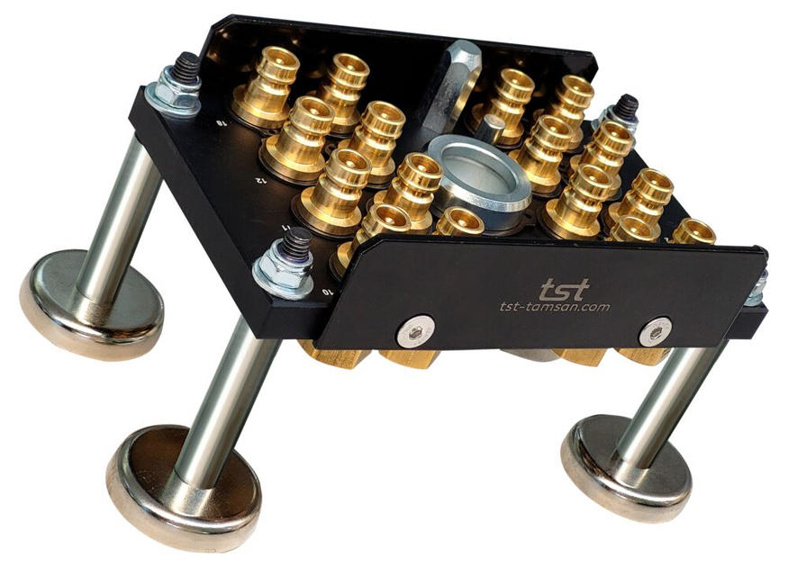 Flexible, fast and simple — magnetic quick-holder for multi-couplings