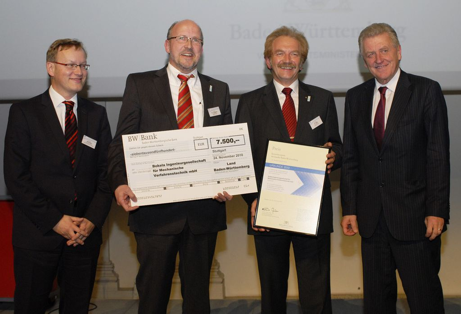 Bokela wurde mit dem Innovationspreis des Landes Baden-Württemberg ...