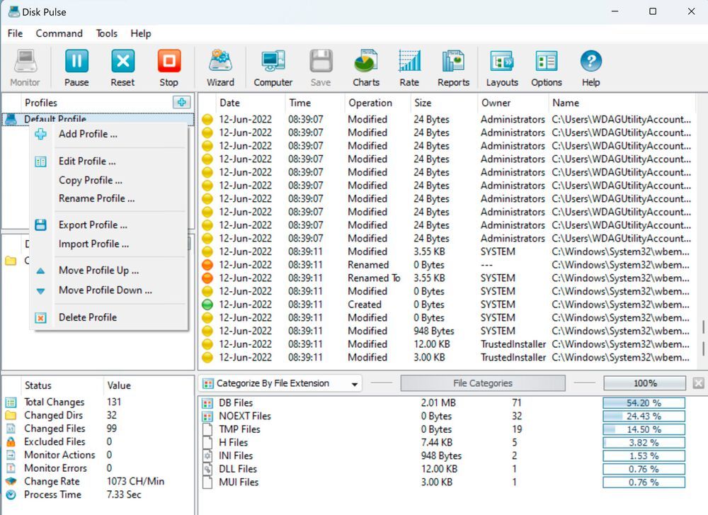 Festplattenzugriffe mit DiskPulse überwachen und analysieren || Bild 2 / 4