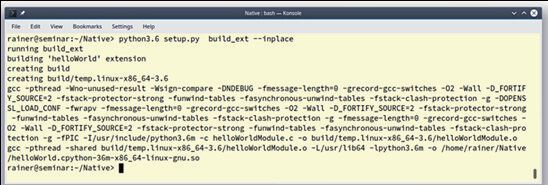 Python erweitern und einbetten