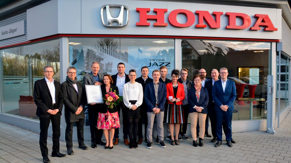 Auto-Jäger gewinnt europäischen Honda-Award